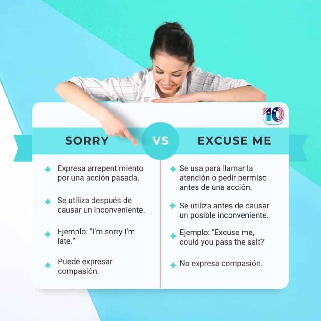 Diferencia entre Sorry y Excuse Me: ¡Cuándo usar cada uno!