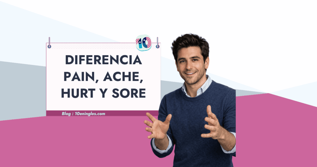 Pain, Ache, Hurt y Sore: Diferencia y Cuándo Usar Cada Una